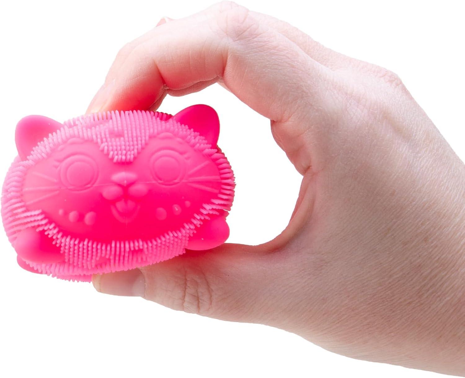 Schylling Needoh Wild Cats Fuzz Ball – Sensory Squeeze Toy – Colors May ...